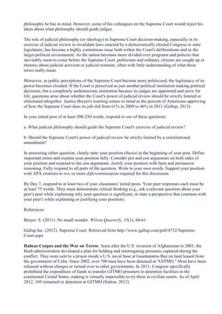 Ashford pol 201 all discussion questions | PDF