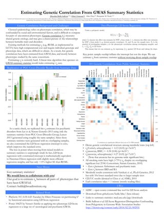 Genetic Correlation from GWAS Summary Statistics | PDF