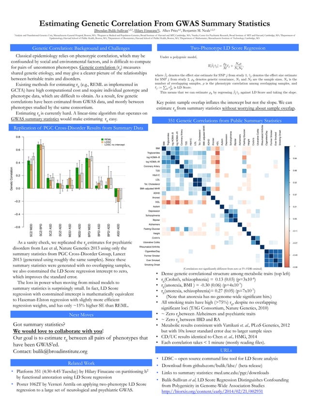 Genetic Correlation from GWAS Summary Statistics | PDF