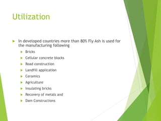 Ash handling and utilization | PPTX