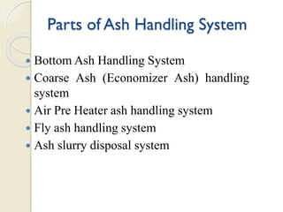Ash Handling System of a Thermal Power Plant | PPTX