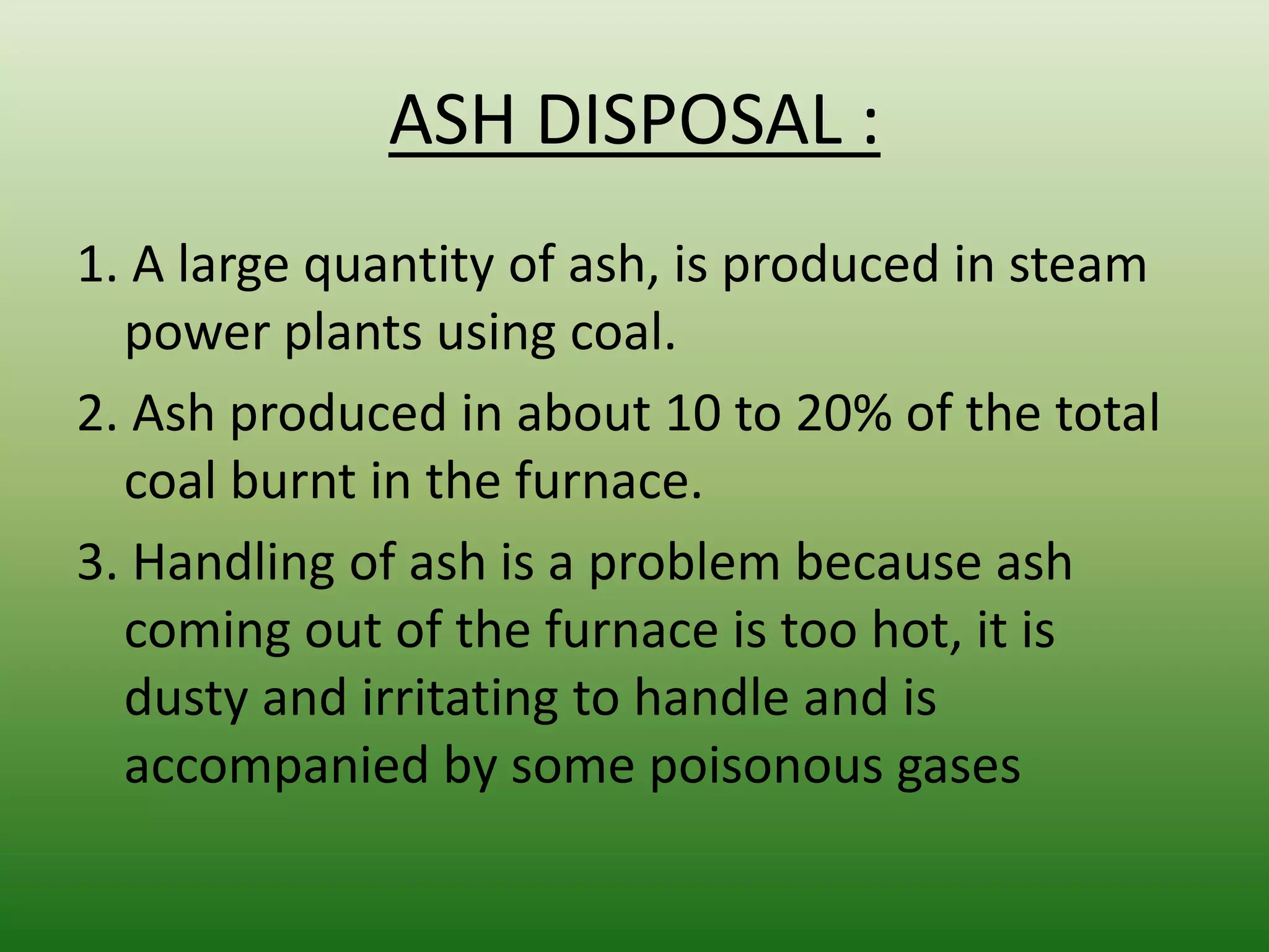 Ash handling system | PPTX
