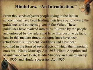 Ash hindu law ppt | PPTX