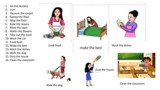 Household chores: Teaching ESL | PPTX
