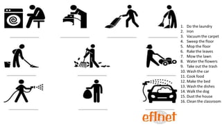 Household chores: Teaching ESL | PPTX