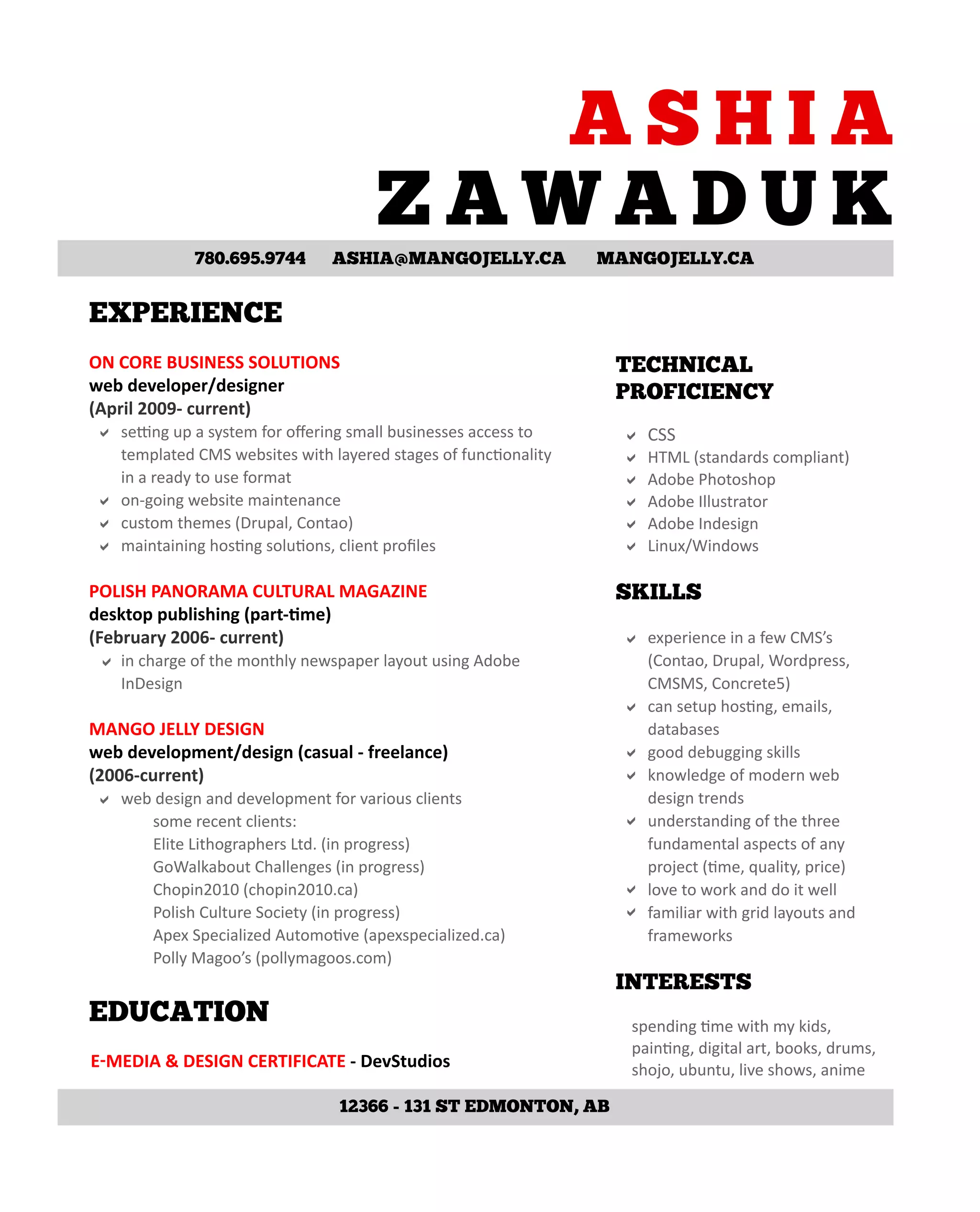 Ashia z resume | PDF