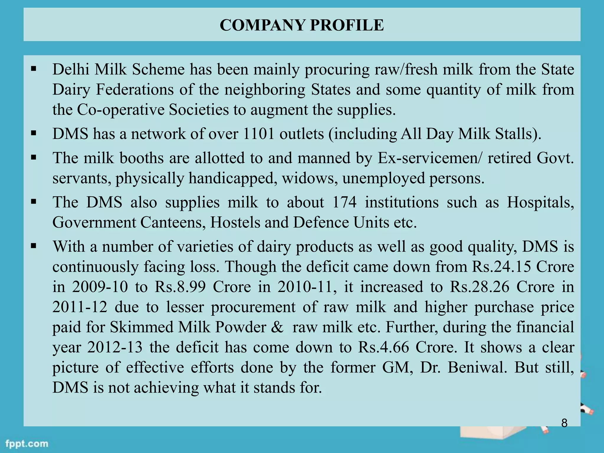 Delhi Milk Scheme | PPT
