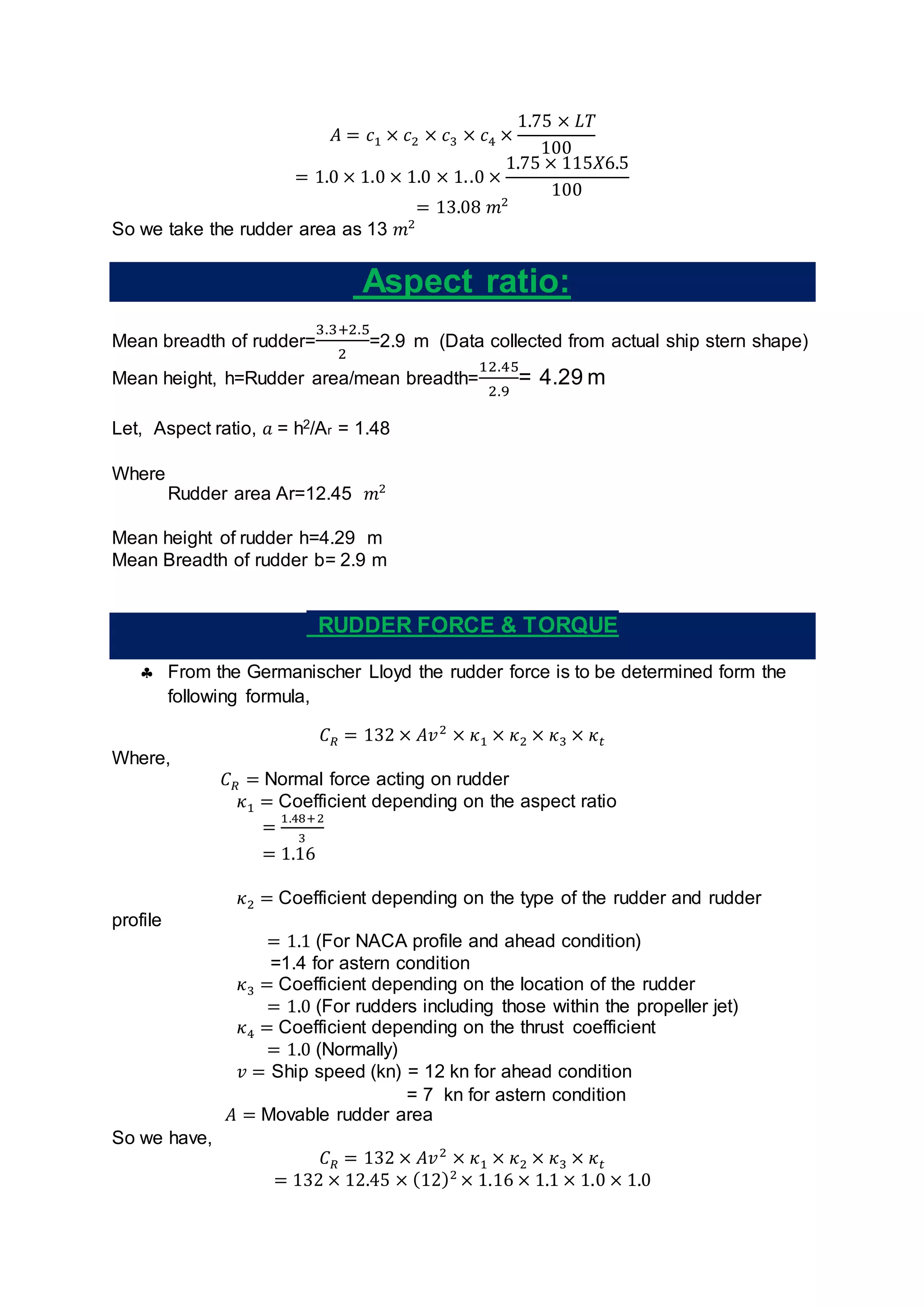 Rudder & Steering Design | DOCX