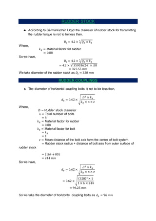 Rudder & Steering Design | DOCX