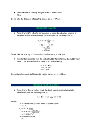 Rudder & Steering Design | DOCX