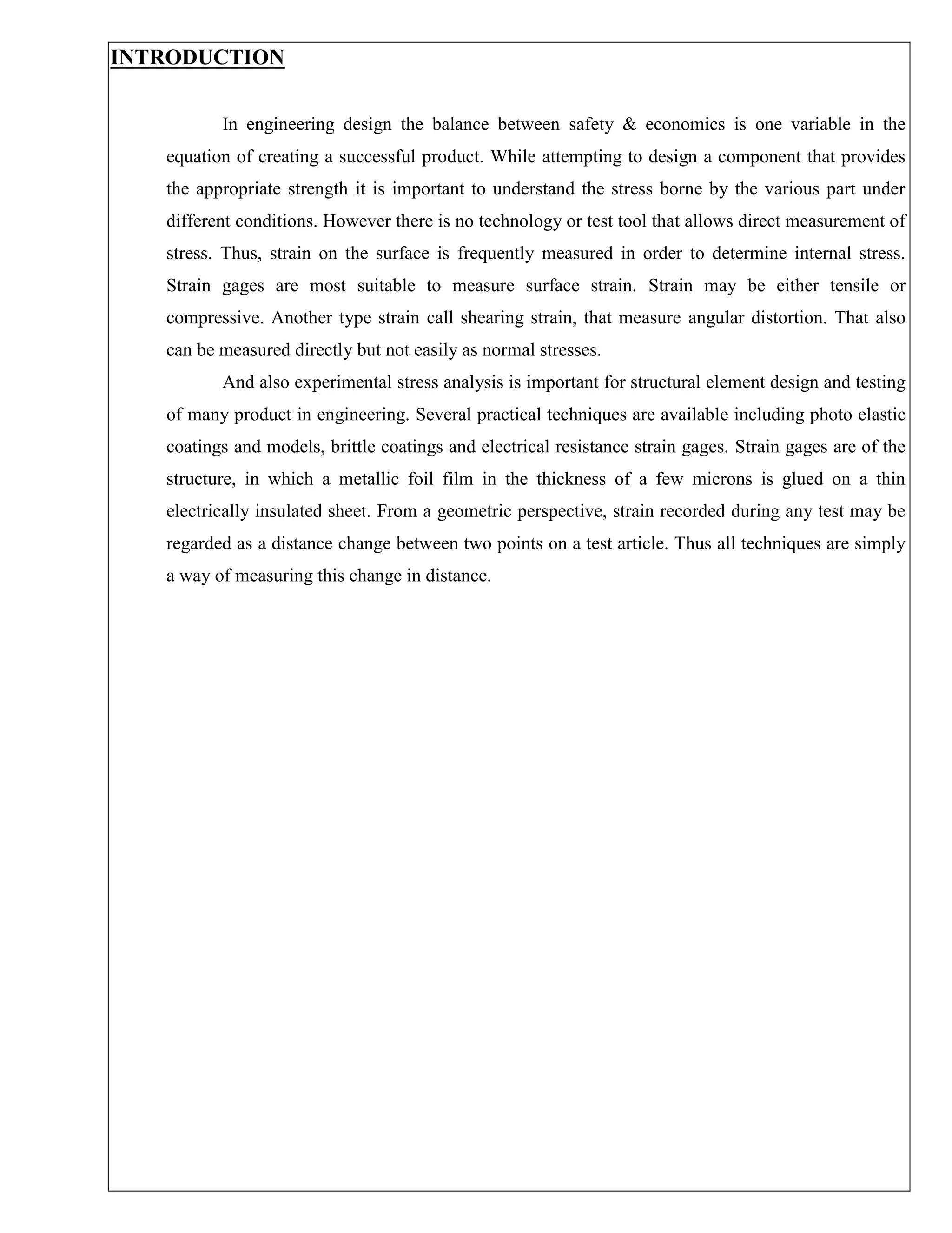 STRAIN MEASURING TECHNIQUES & APPLICATIONS | PDF | Physics | Science