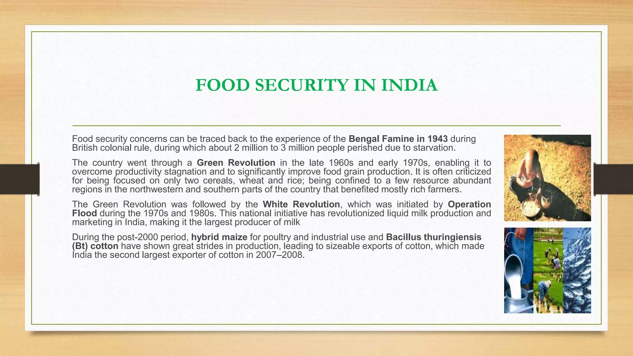 Food security in India | PPTX