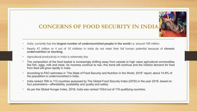 Food security in India | PPTX