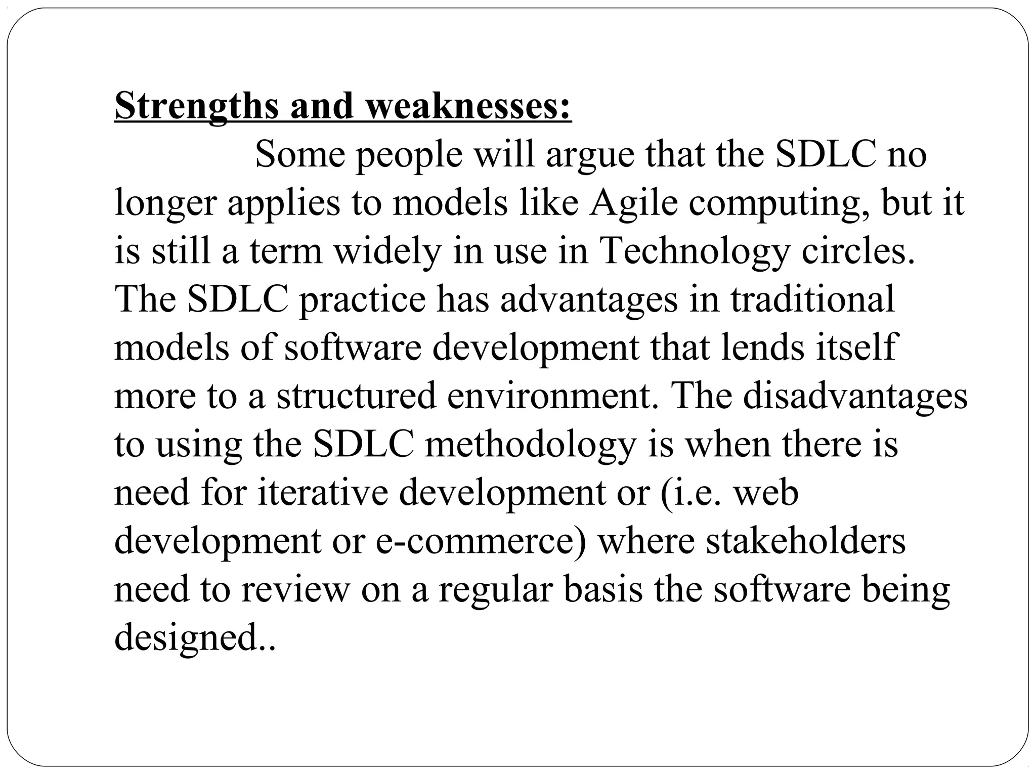 ppt on sOFTWARE DEVELOPMENT LIFE CYCLE | PPT