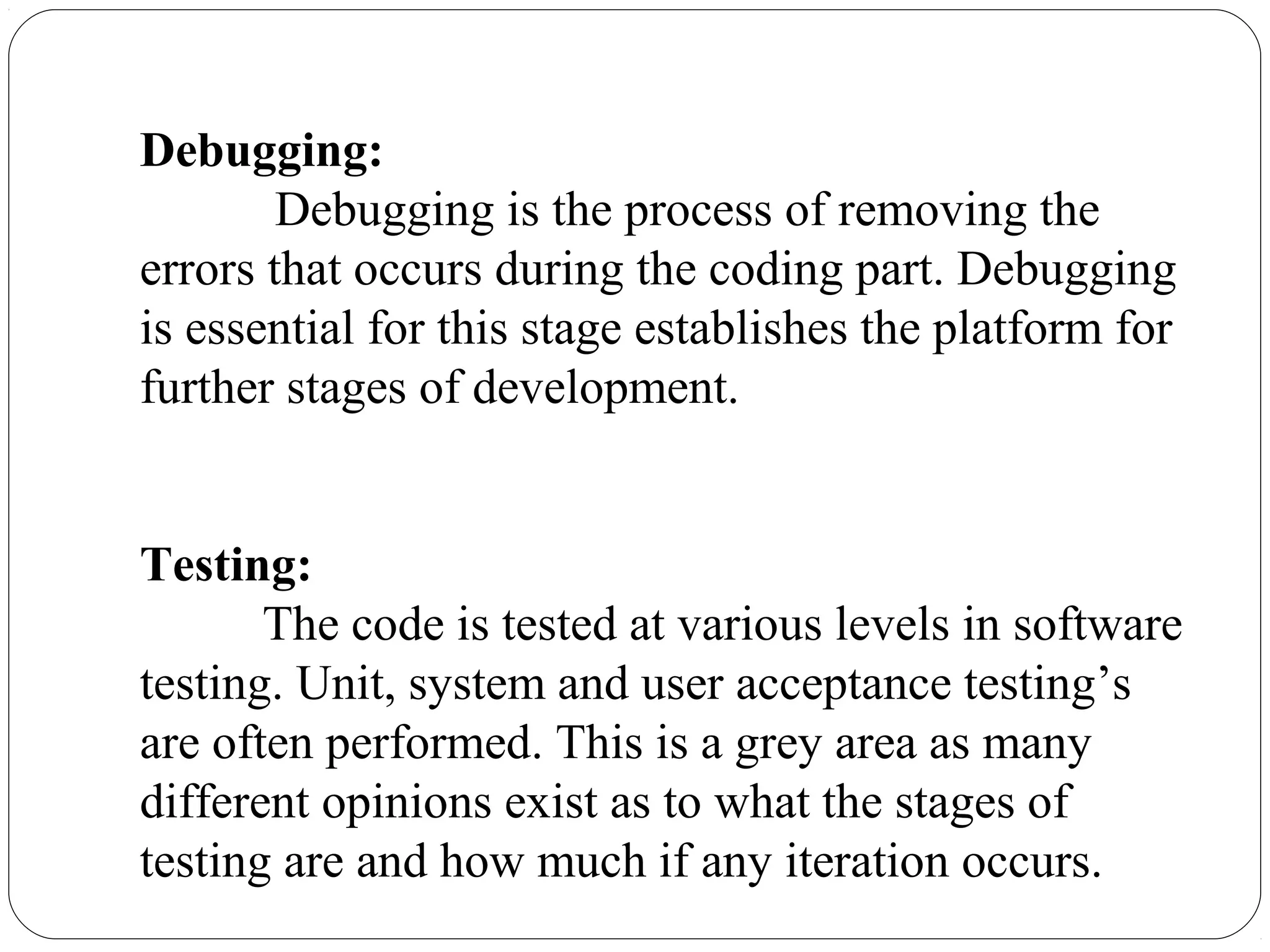 ppt on sOFTWARE DEVELOPMENT LIFE CYCLE | PPT