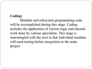 ppt on sOFTWARE DEVELOPMENT LIFE CYCLE | PPT