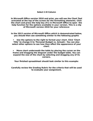 Ash info 103 week 3 assignment using microsoft excel | PDF