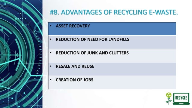 Powerpoint presentation on E-Waste 2017 | PPTX | Environmental Services ...