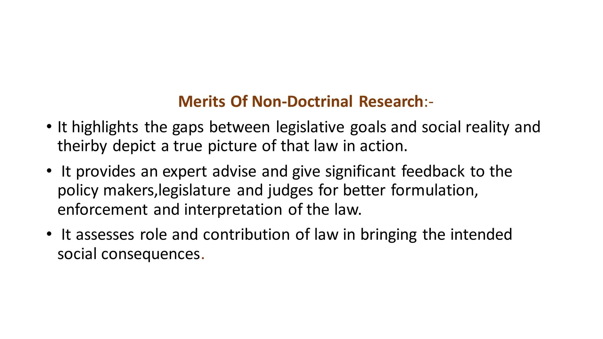 doctrinal and non doctrinal research-research methodology | PDF