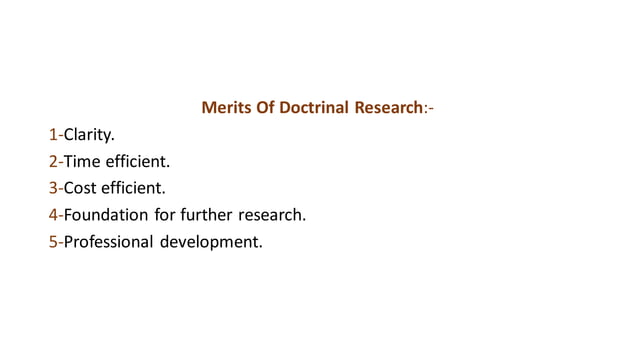 doctrinal and non doctrinal research-research methodology | PDF ...