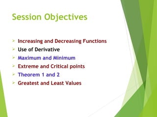 Application of derivatives | PPT
