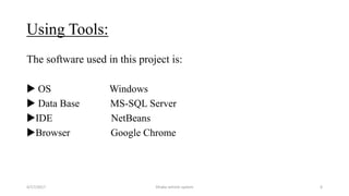 vehicle management system project | PPTX