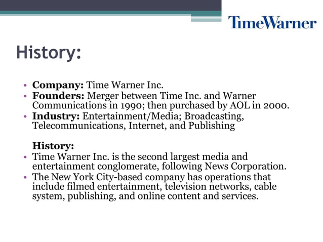 Time Warner | PPT