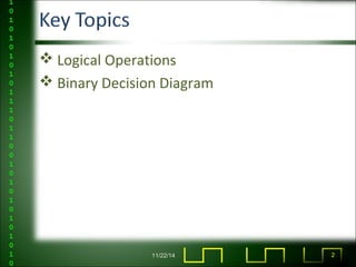 Logical Operations on BDD | PPT