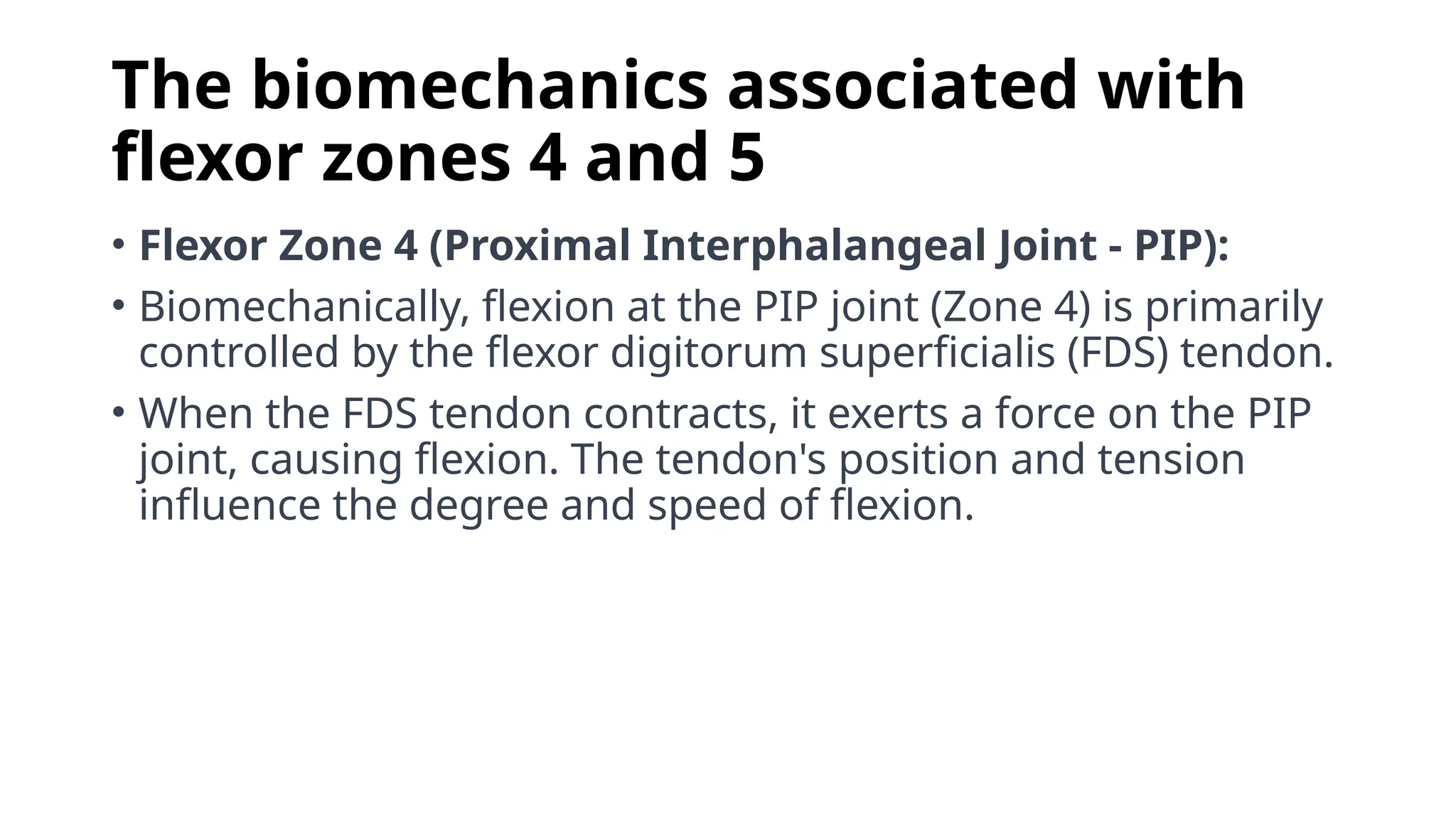 The zones of the hand flexor refer to anatomical areas of the hand ...
