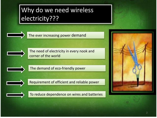 wireless electricity ppt presentation by Ashish raj sahu 1112232015 (uptu)