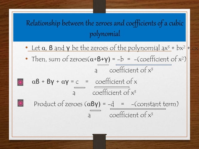 polynomials of class 10th | PPTX