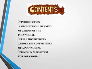 polynomials of class 10th | PPTX