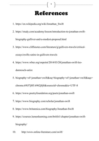 jonathan swift as a satirist | PDF