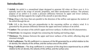 NACA 4412 AIRFOIL CHAEACTERSTICS ANALYSIS | PPTX