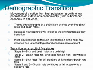 impact of population explosion on environment | PPT