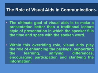Role of visuals and graphics in communication | PPTX
