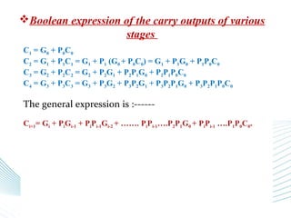 carry look ahead adder | PPT