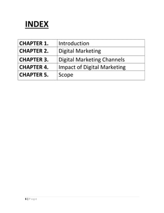 DIGITAL MARKETING REPORT | PDF | Internet | Computing