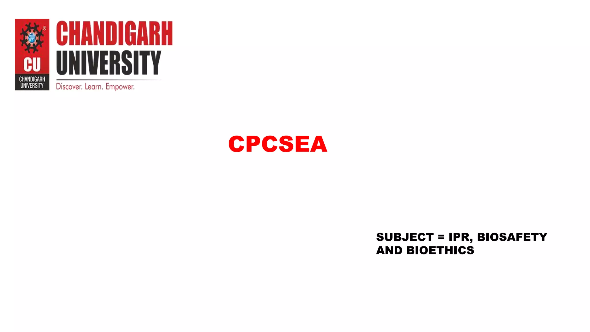 CPCSEA guidelines,principles and importance | PPT