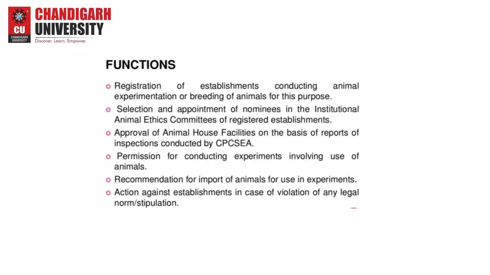 CPCSEA guidelines,principles and importance | PPT