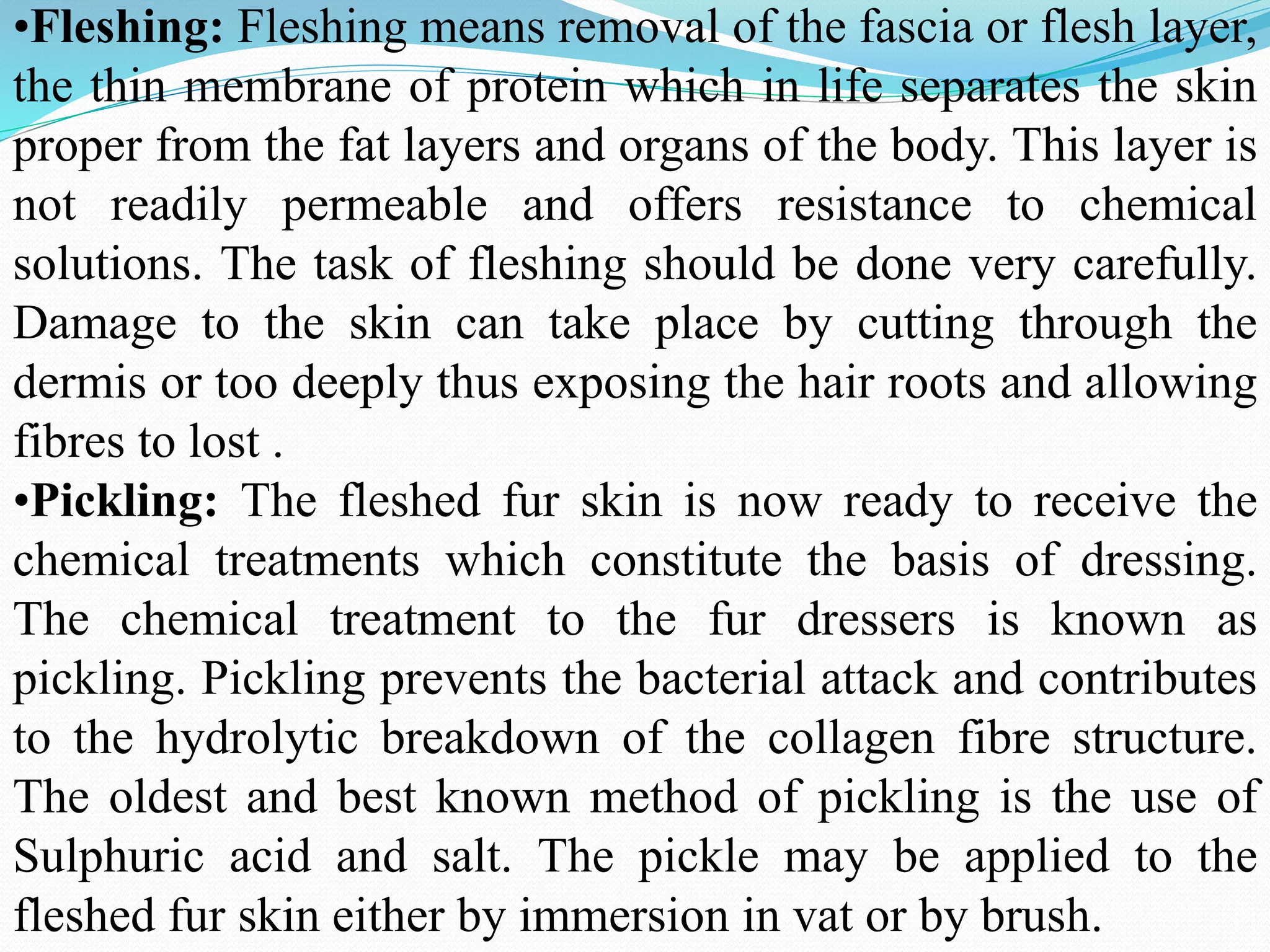 FUR PROCESSING LPT | PPTX