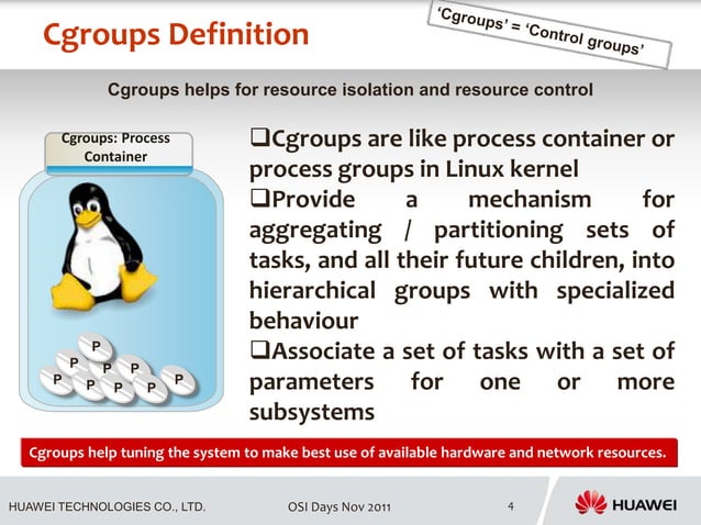 Ashish pandey huawei osi_days2011_cgroups_understanding_better | PPT