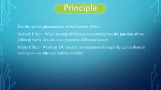 Solar Refrigerator using Peltier Module.pptx