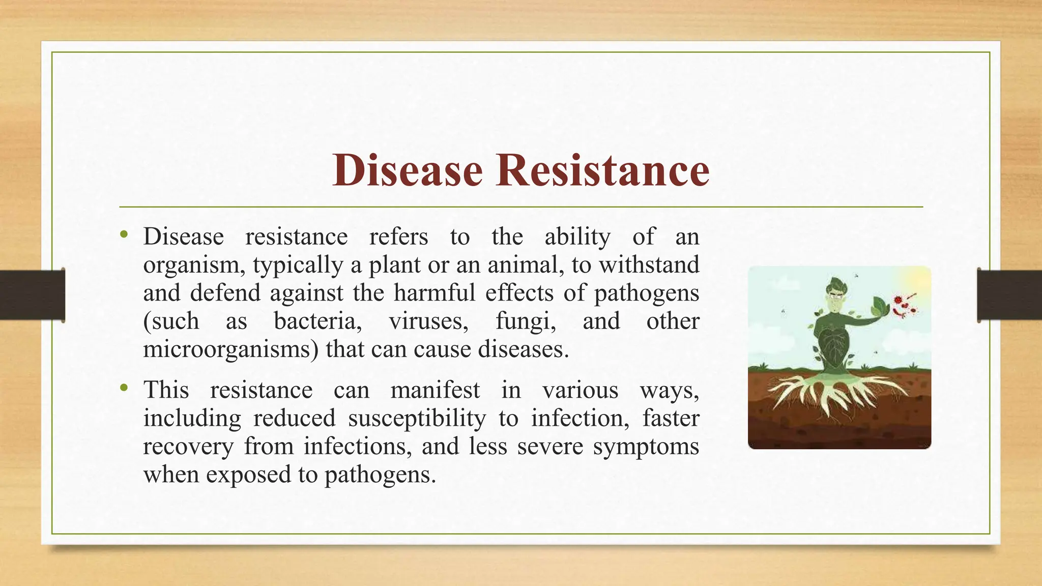 Types and genetic mechanism of resistance to biotic stress-horizontal ...