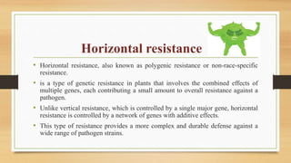 Types and genetic mechanism of resistance to biotic stress-horizontal ...