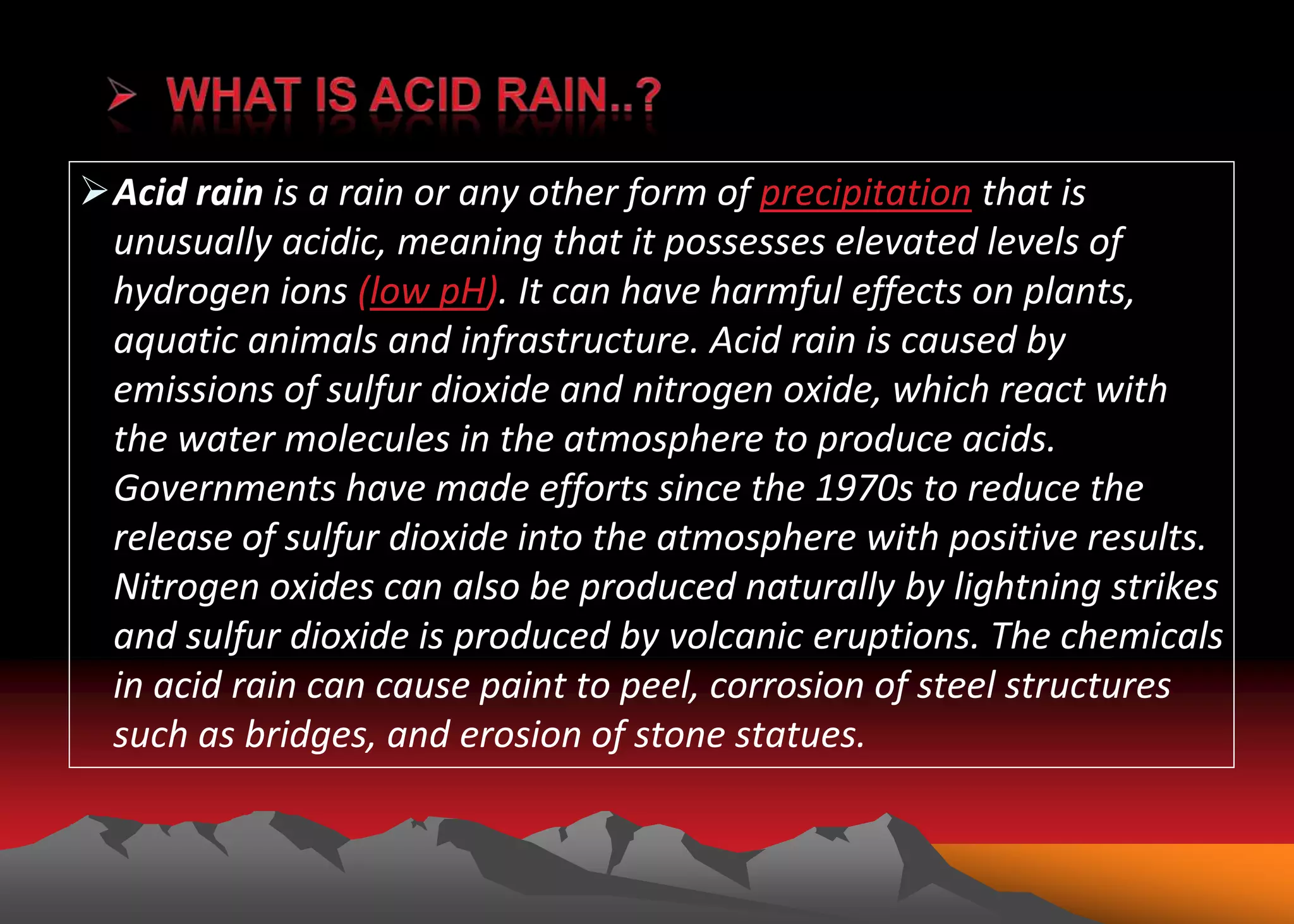 Ashish ranjan( chemistry project[ acid rain] ) | PPTX