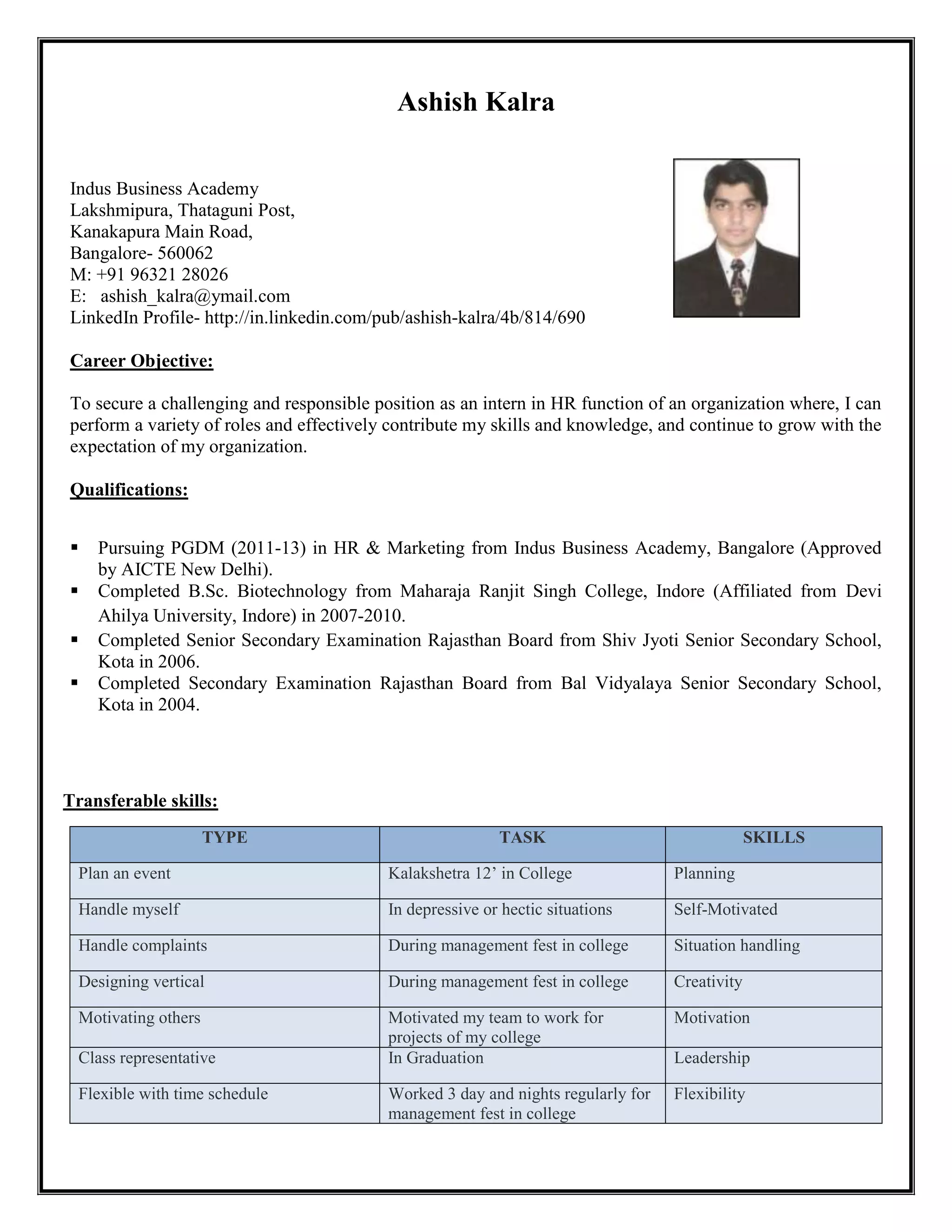 Ashish Resume | DOCX
