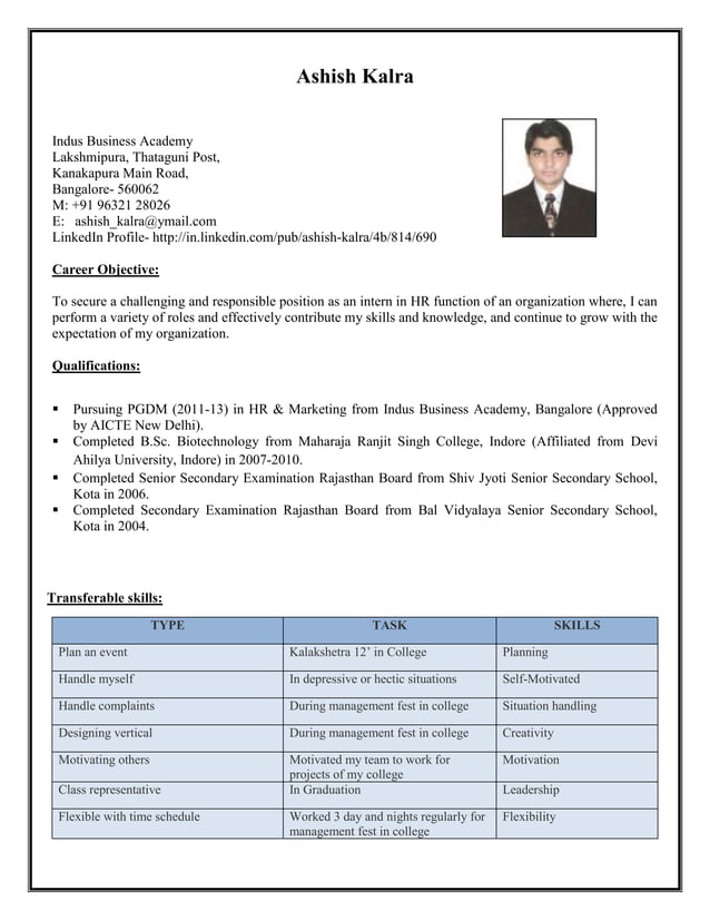 Ashish Resume | DOCX