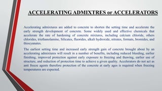 Concrete Admixtures | PPTX