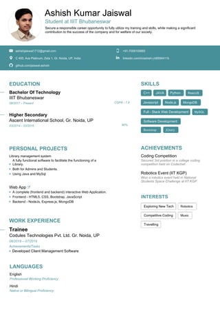 Ashish's resume final | PDF